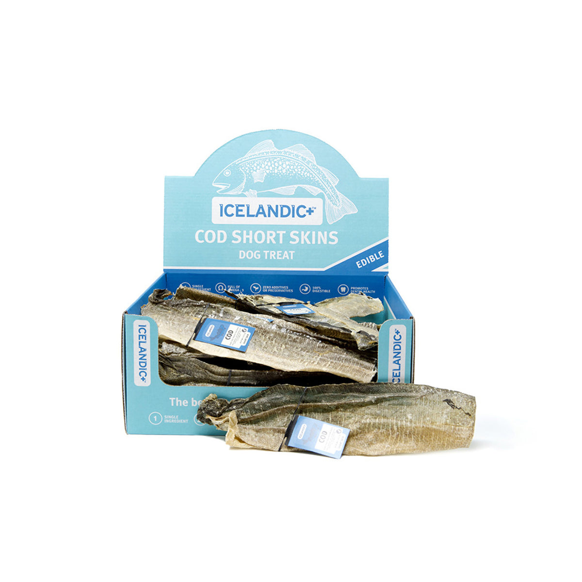 Icelandic+ Cod Short Skin Strips – Pet Evolution Online Store
