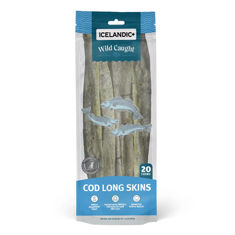 Icelandic+ Cod Skin Strips, Bulk – Pet Evolution Online Store